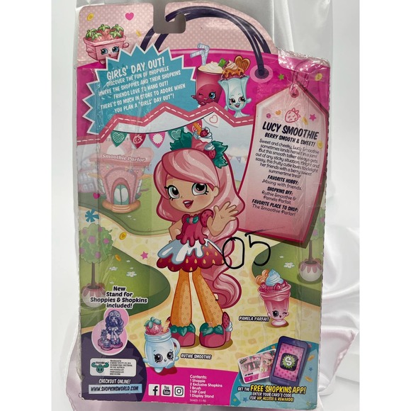 Shopkins | Toys | Nib Lucy Smoothie Shopkins Shoppies With Vip Card ...